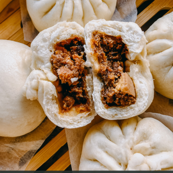 Receta tradicional de baozi, panecillos chinos al vapor relleno de ...